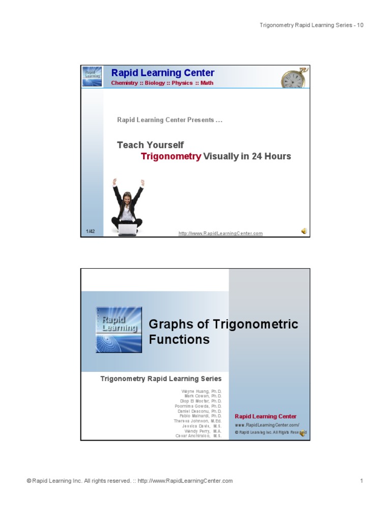 Graphs of Trigonometric Functions | PDF