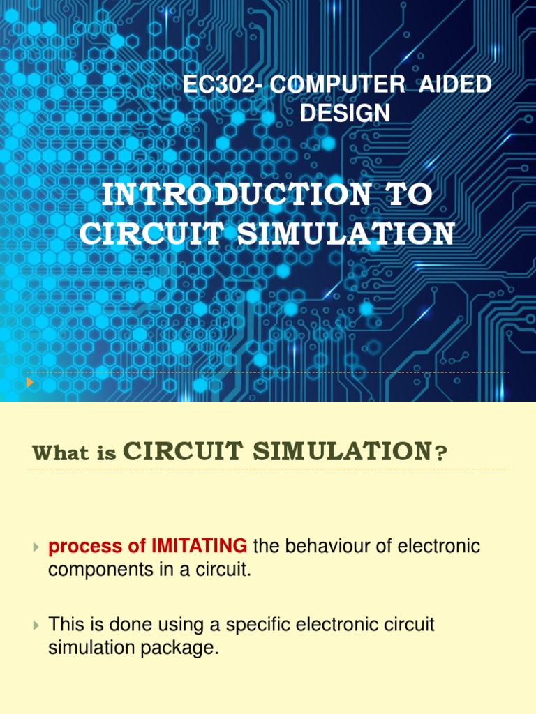 Introduction To Circuit Simulation | PDF | Electronic Circuits ...