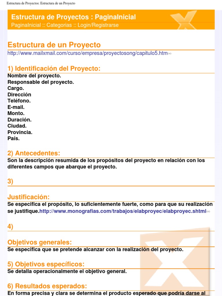 Estructura de Un Proyecto | PDF
