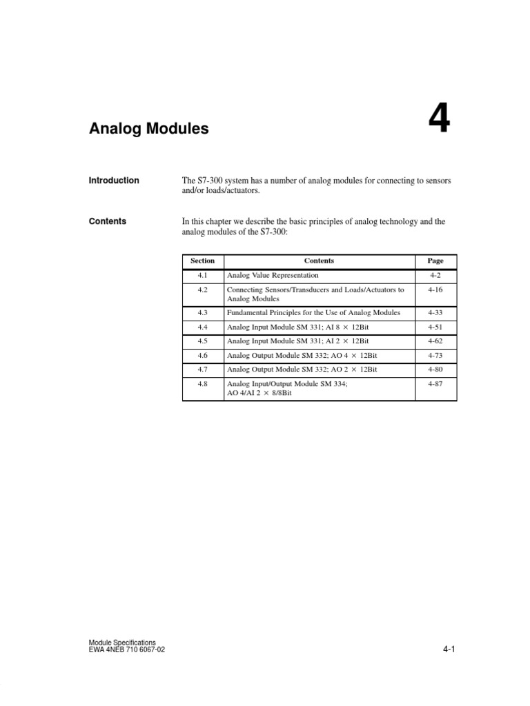 Analog Module | PDF