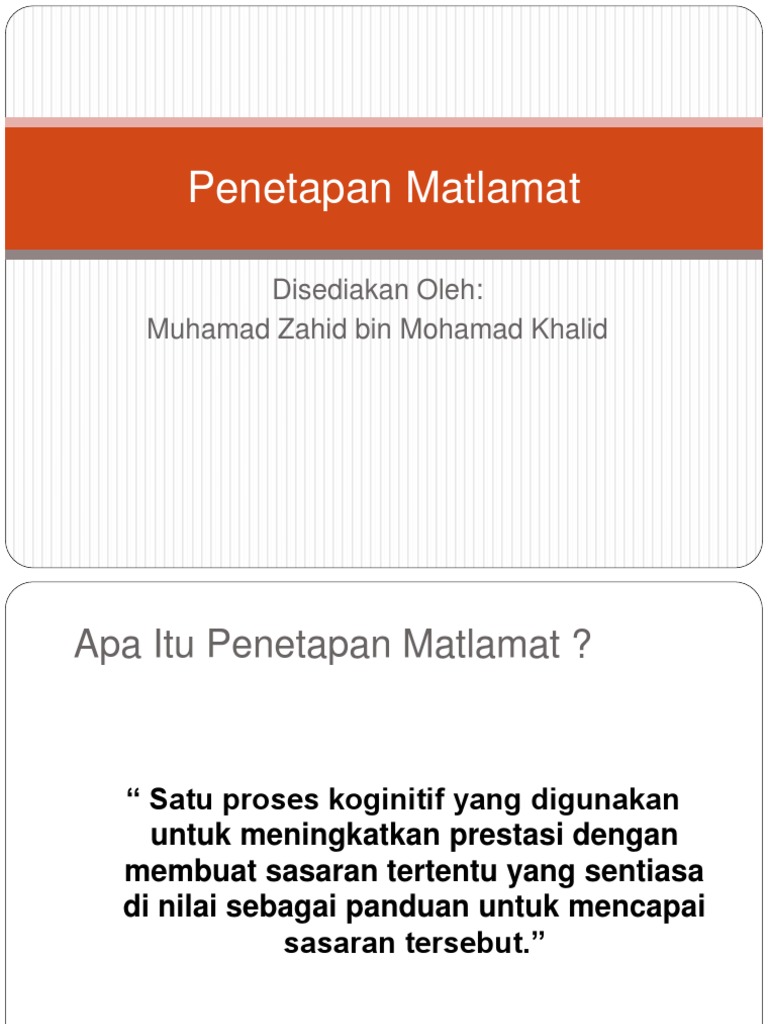 Penetapan Matlamat-6 Prinsip Penting | PDF