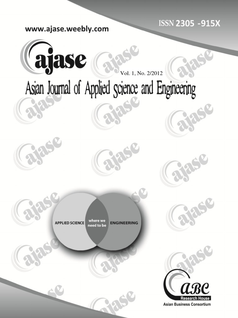 Asian Journal of Applied Science and Engineering (AJASE) | PDF | Window ...
