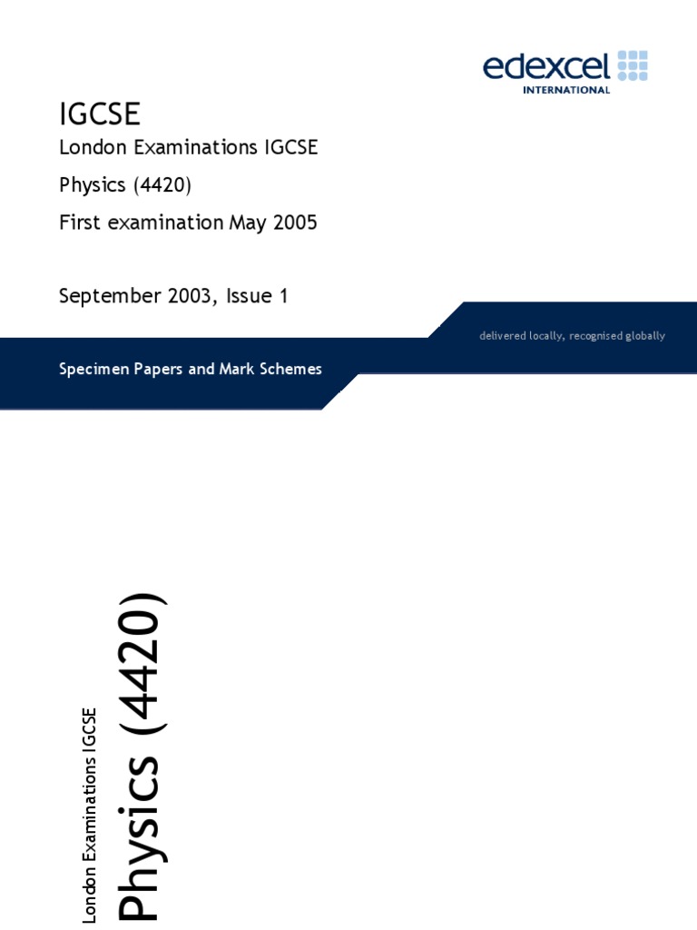 IGCSE Physics Specimen Papers | PDF | Electromagnetic Spectrum | Radiation