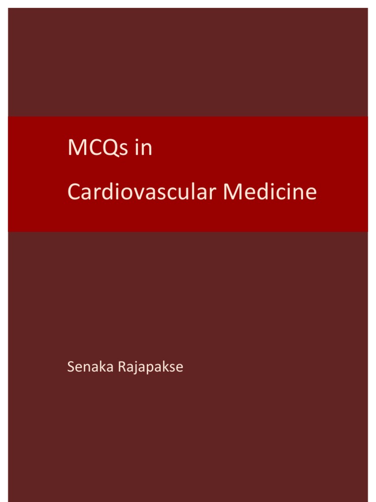 MCQs in Cardiovascular Medicine | PDF