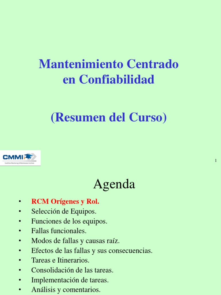 Resumen Rcm. | PDF | Falla (geología) | Toma de decisiones