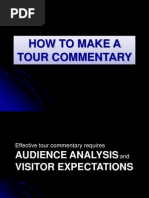 Tour Guiding Script and Requirements | PDF