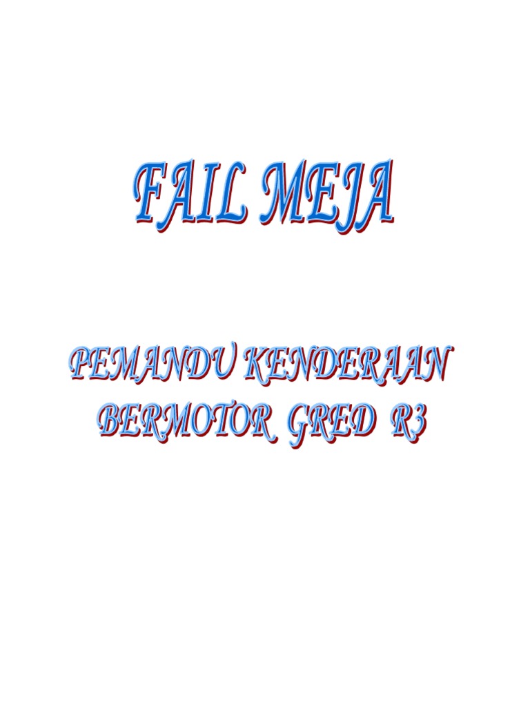 Fail Meja Pemandu | PDF