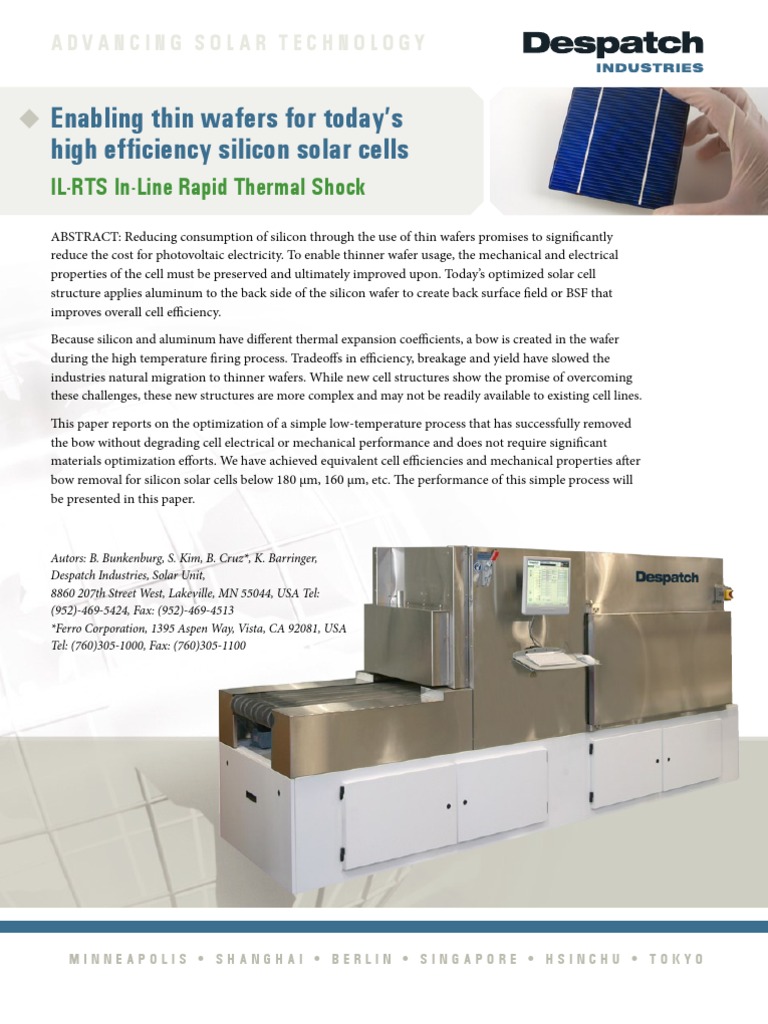Catalog - Enabling Thin Wafers For Today's High Efficiency Silicon ...