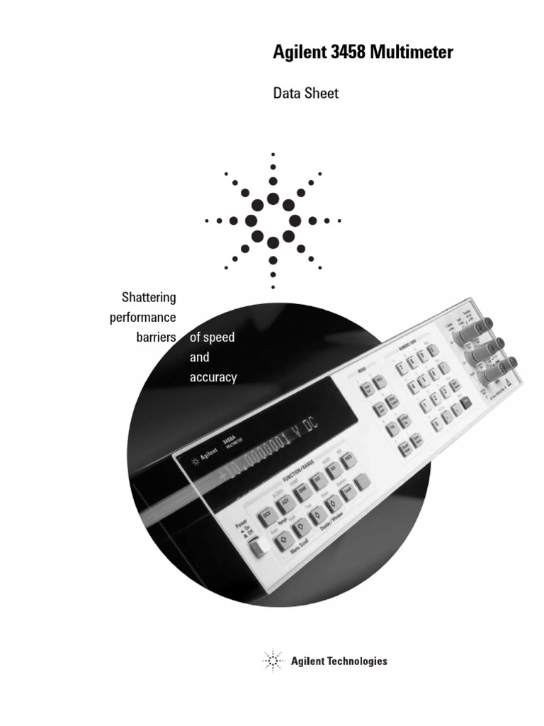 3458A Data Sheet | PDF | Sampling (Signal Processing) | Calibration