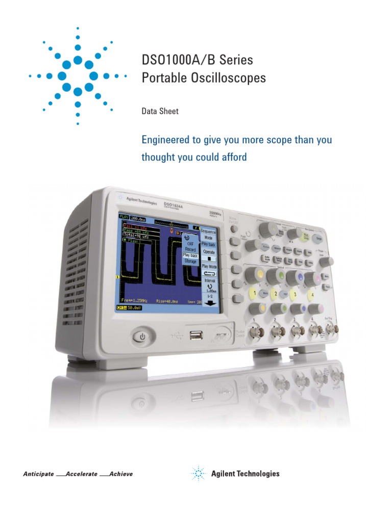 DSO1052B Data Sheet | Usb Flash Drive | Usb