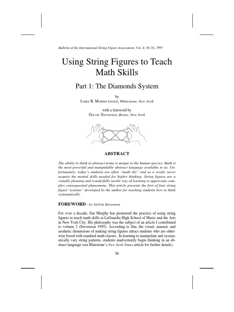 String Figures | PDF | Hand | Loom