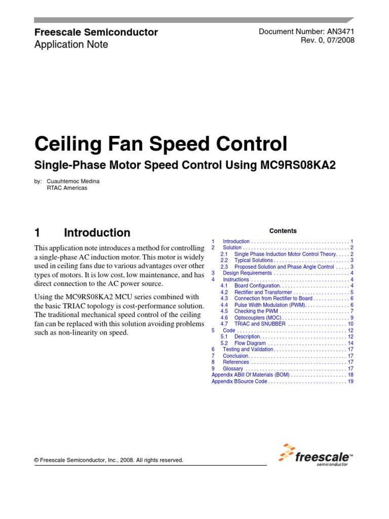Ceiling Fan Speed Control | PDF | Rectifier | Electrical Engineering