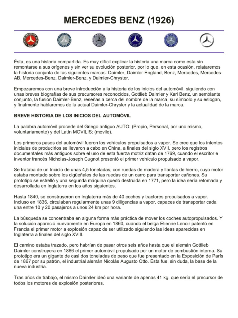 Mercedes Benz | PDF | Mercedes Benz | Coche