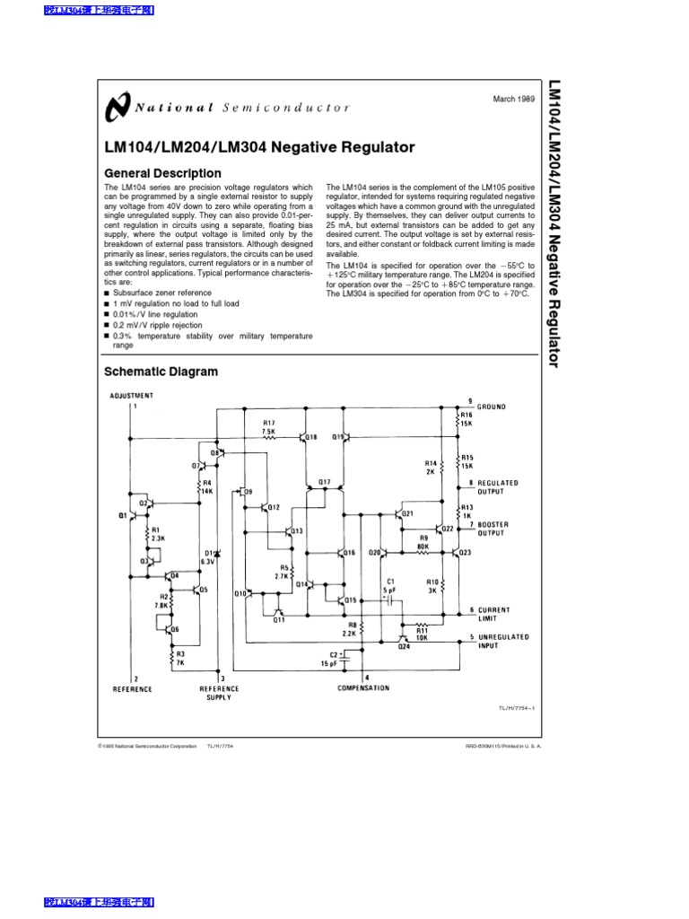 Datasheet IC LM304 | PDF | Electric Power | Computer Engineering