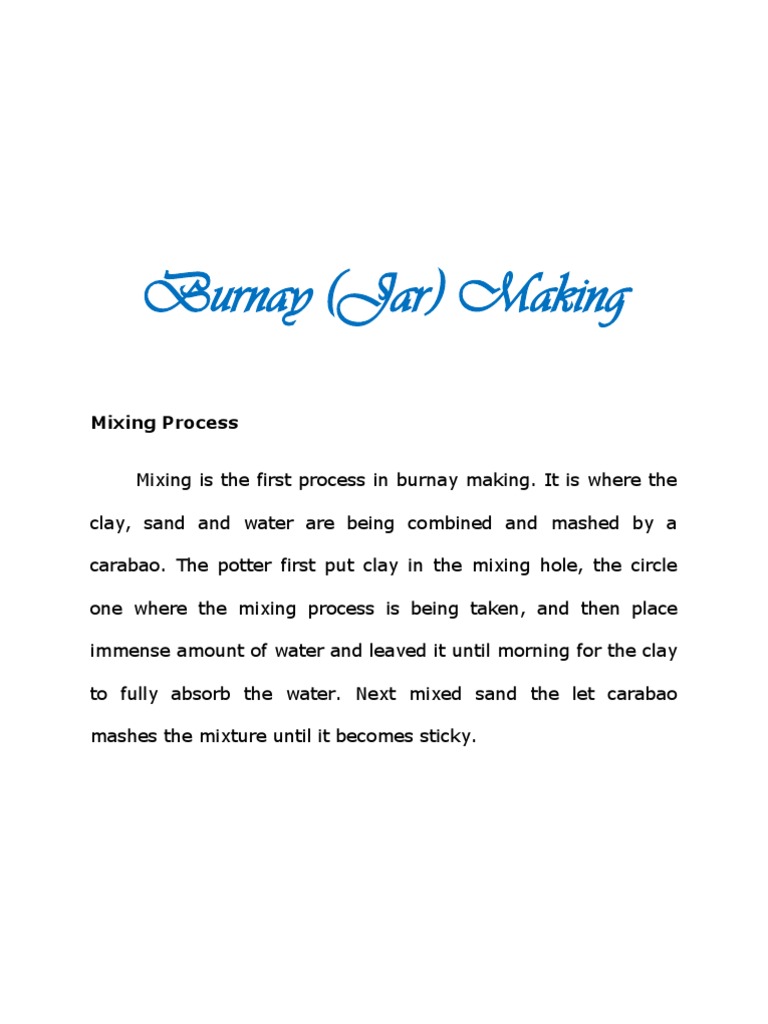 Burnay or Jar Making | PDF | Clay | Nature