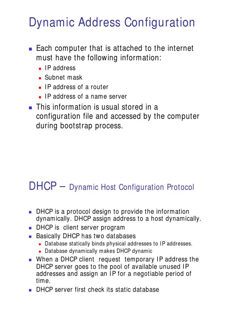 Dhcp Port Computer Networking Ip Address Free 30 Day Trial Scribd