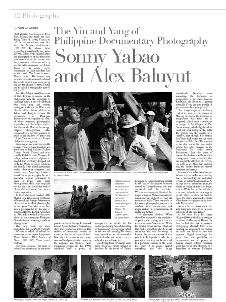 The Yin and Yang of Philippine Documentary Photography: Sonny Yabao and ...