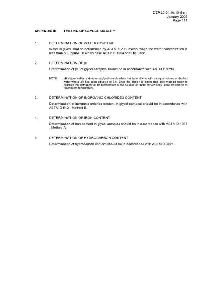 Testing and Evaluating Glycol Sample | PDF | Ph | Corrosion