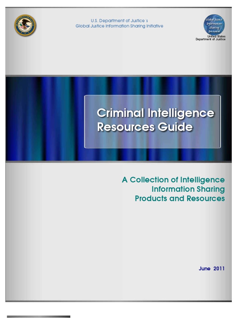 Criminal Intelligence Resources Guide | PDF | National Security ...