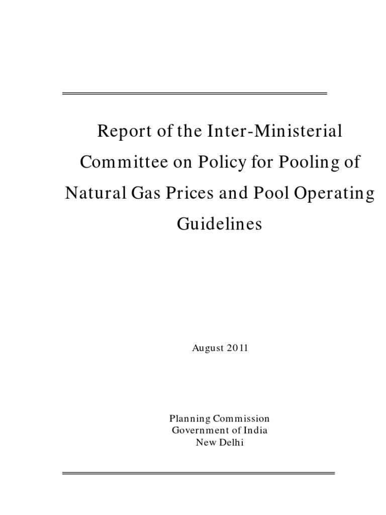 Gas Pooling Report | PDF | Natural Gas | Liquefied Natural Gas