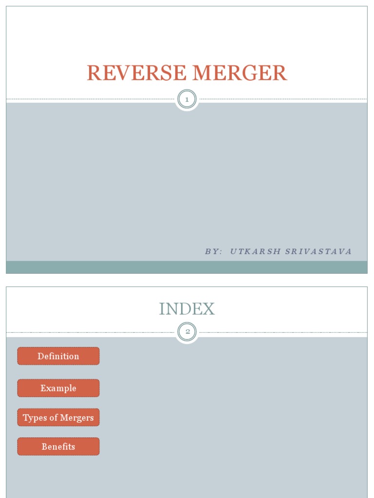 Reverse Merger | PDF | Mergers And Acquisitions | Public Company