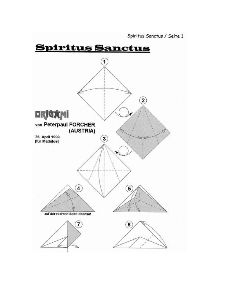 Origami Espíritu Santo | PDF