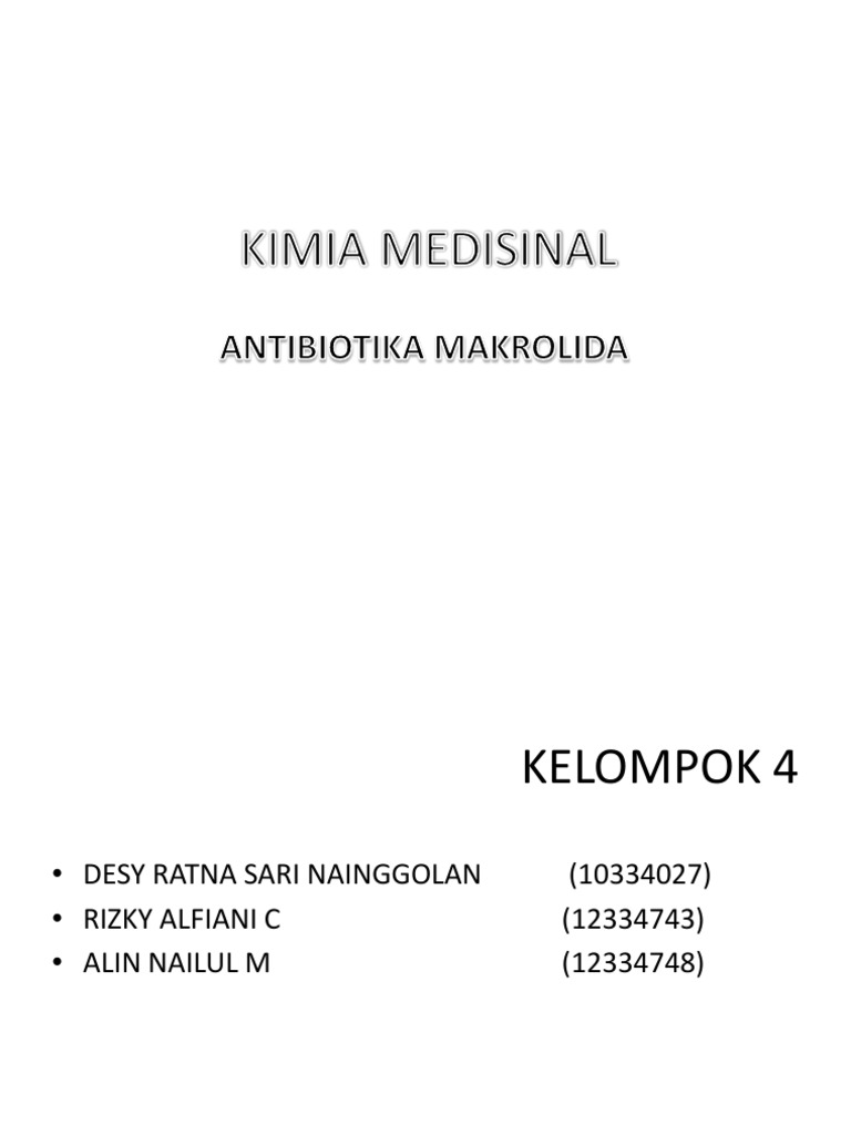 Antibiotik Makrolida | PDF