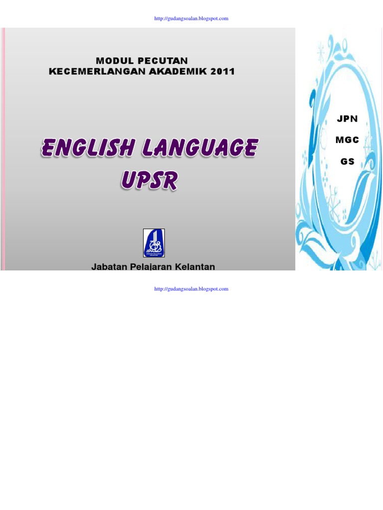 Modul Upsr Skor A Subjek Bahasa Inggeris | PDF | Leisure | Nature