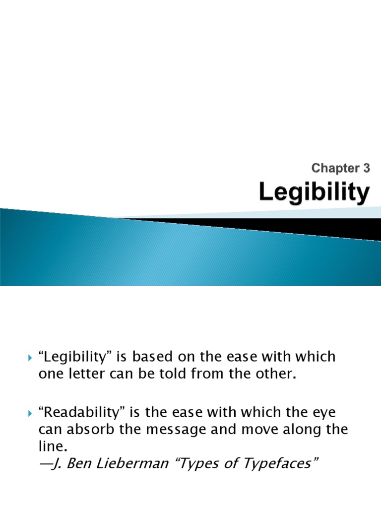 Legibility in Typography | PDF | Typography | Typefaces