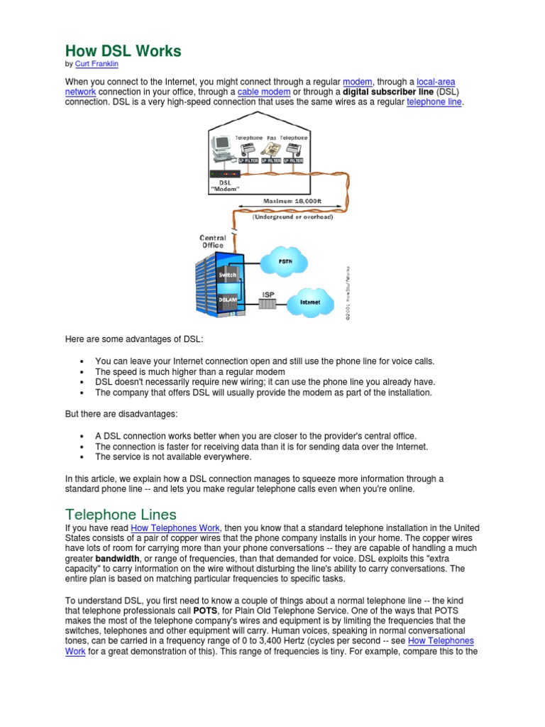 DSL | PDF | Digital Subscriber Line | Equipment