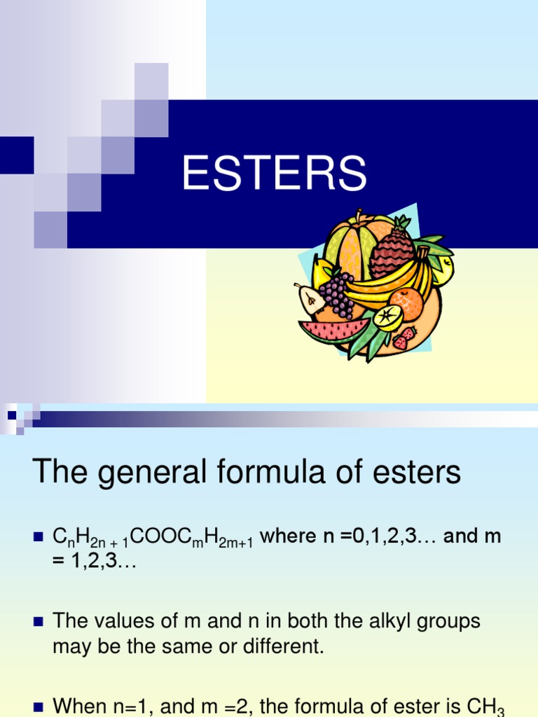 ESTERS | Download Free PDF | Ester | Acetate