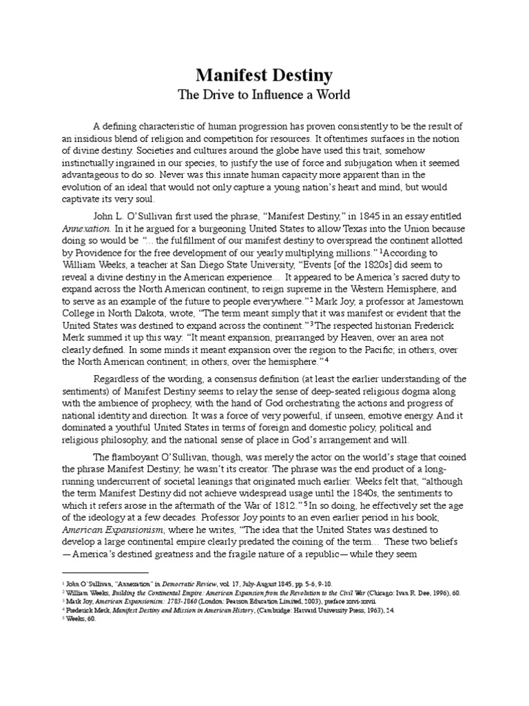 Understanding Manifest Destiny's Roots | PDF | Puritans | Revelation
