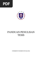 Panduan Penulisan Tesis Gaya UKM | PDF
