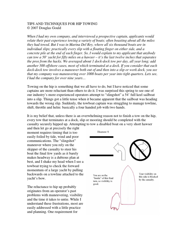 3 Rules For Hip Towing | PDF | Stern | Knot