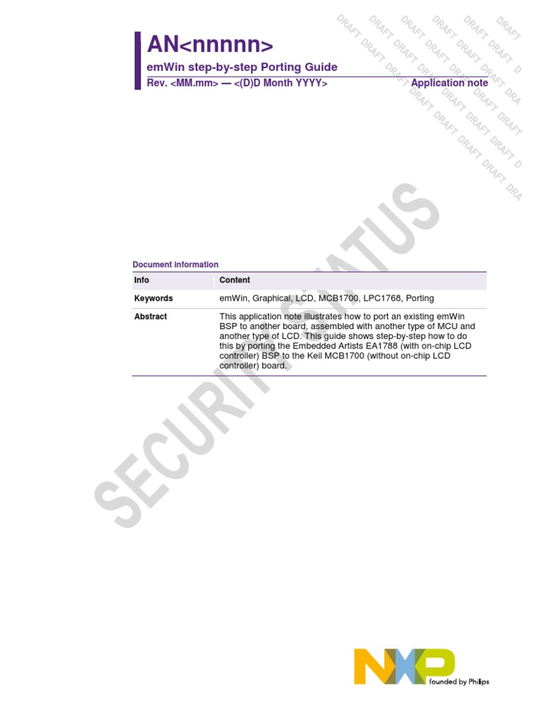 EmWin5 Porting Guide v1.0 0 | Download Free PDF | C (Programming Language) | Pointer (Computer ...