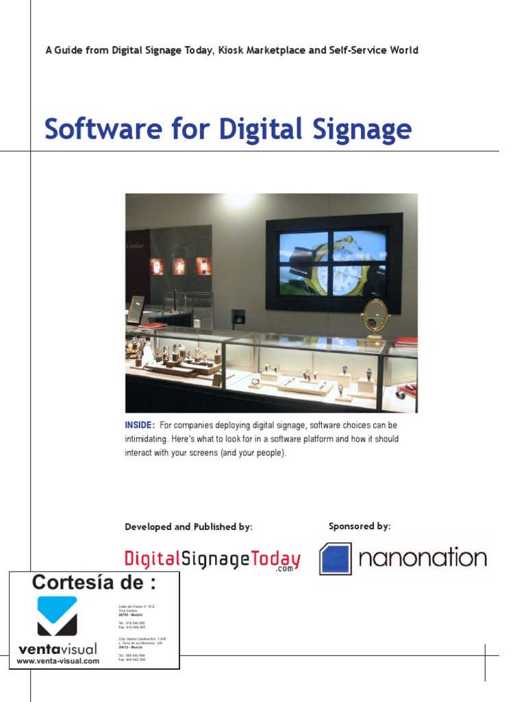 Digital Signage Software | PDF | Linux | Retail