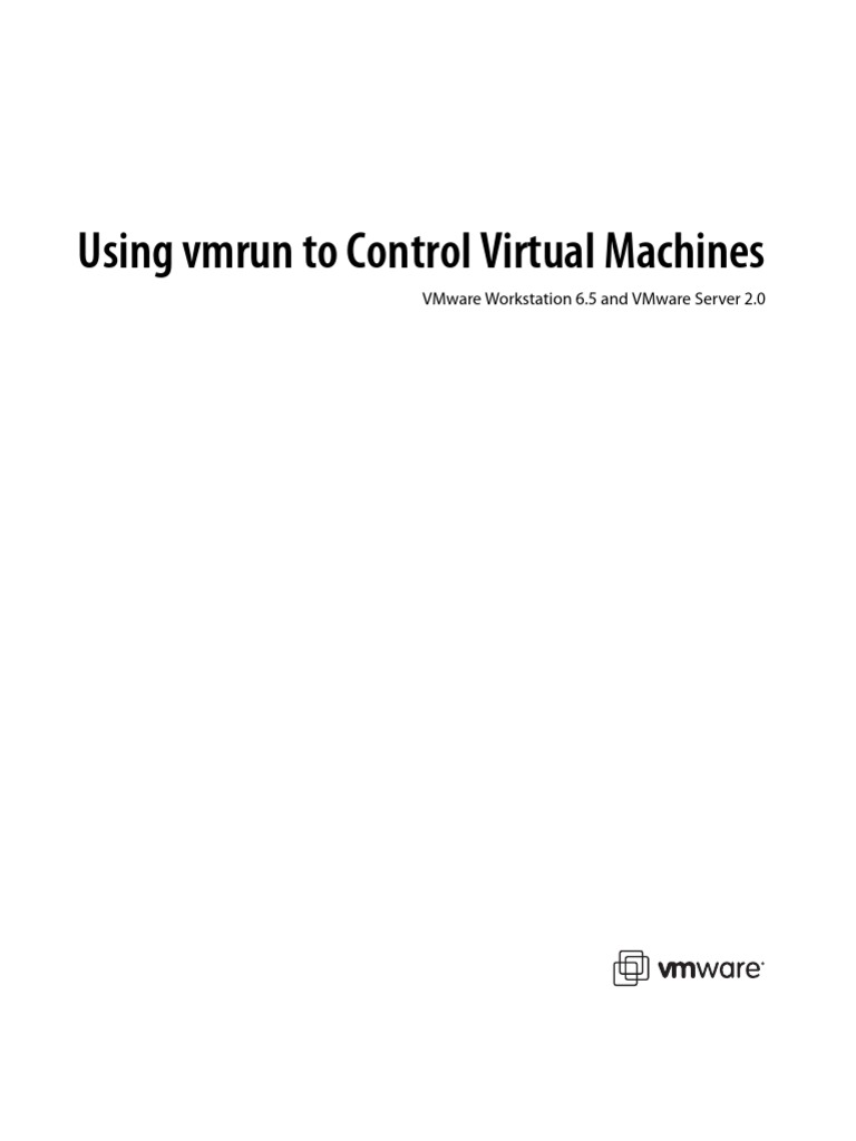 Vmrun Command For Vmware Pdf V Mware Virtual Machine 