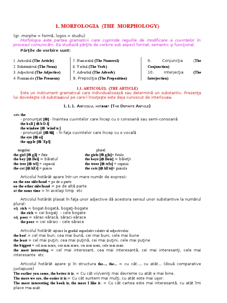 Gramatica Engleza | PDF