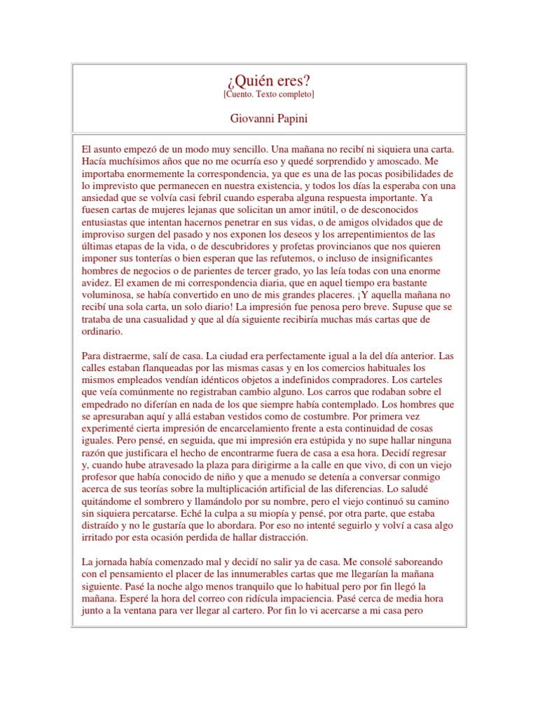 Quién Eres | PDF | Amor | Alma