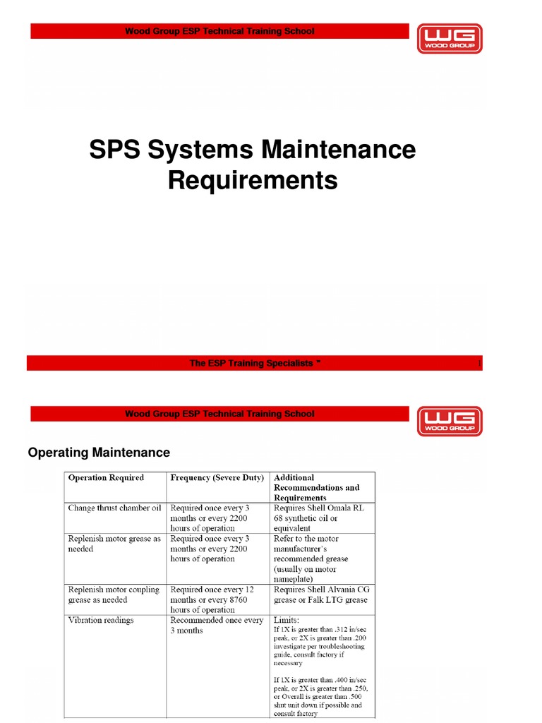 09 SPS System Maintenance Requirements | PDF