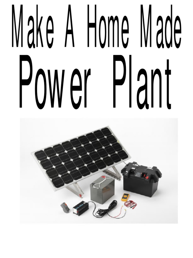Make a Home Made Power Plant | Photovoltaic System | Photovoltaics