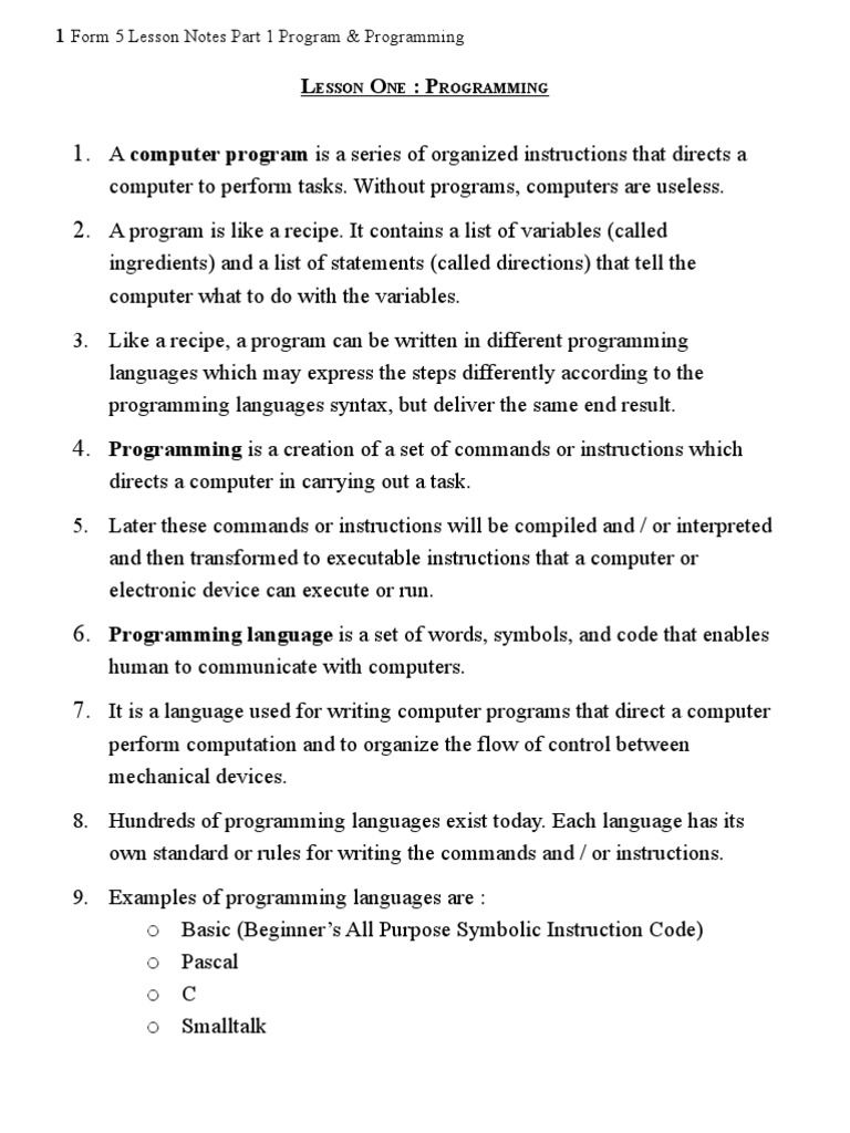Chapter 5: PROGRAMMING | PDF | Assembly Language | Computer Programming