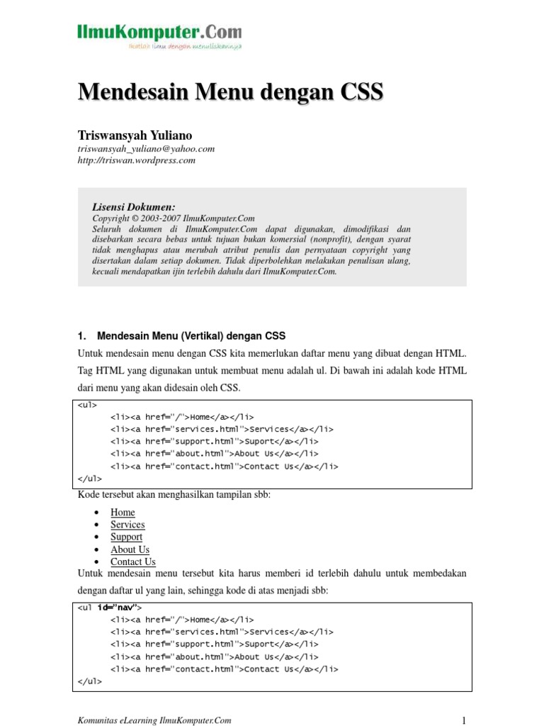 CSS | PDF