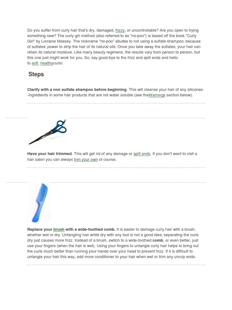 Tips For Curly Hair | PDF