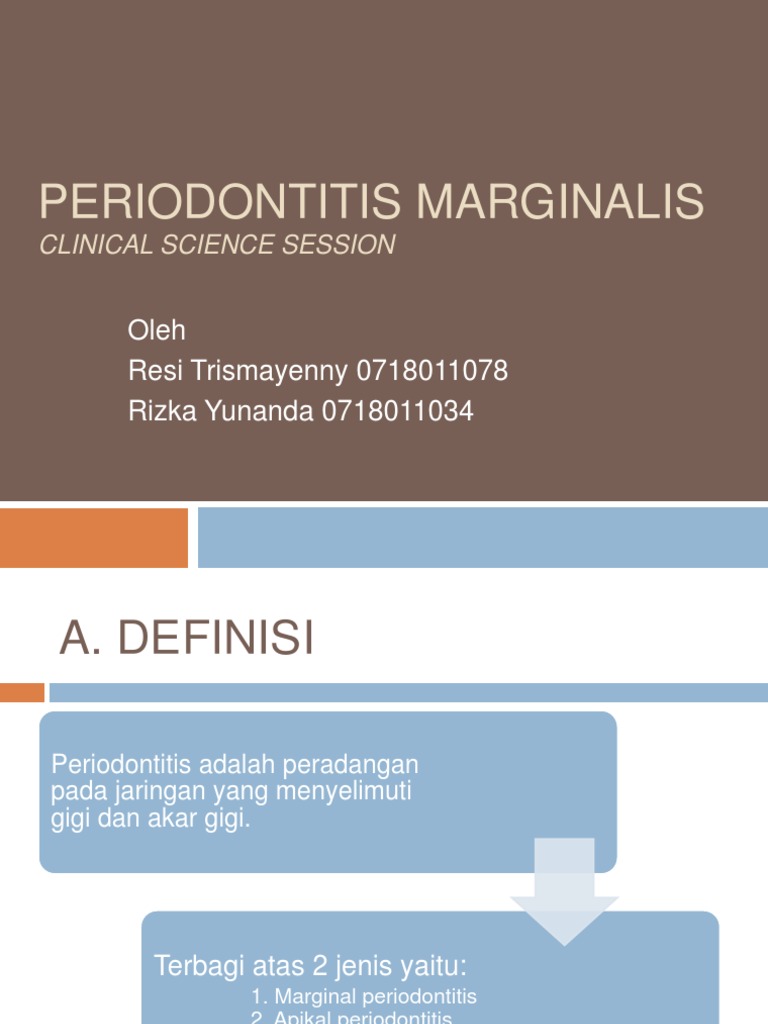 Periodontitis Marginalis | PDF