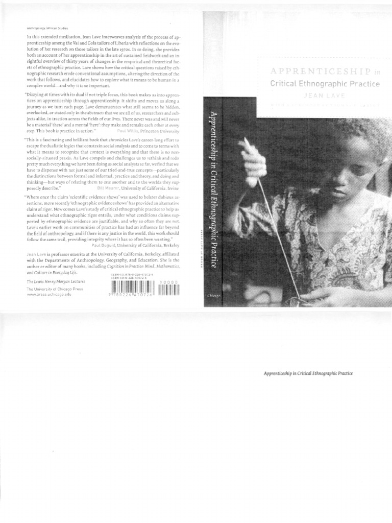 Apprenticeship in Critical Ethnographic Practice - Jean Lave | PDF ...