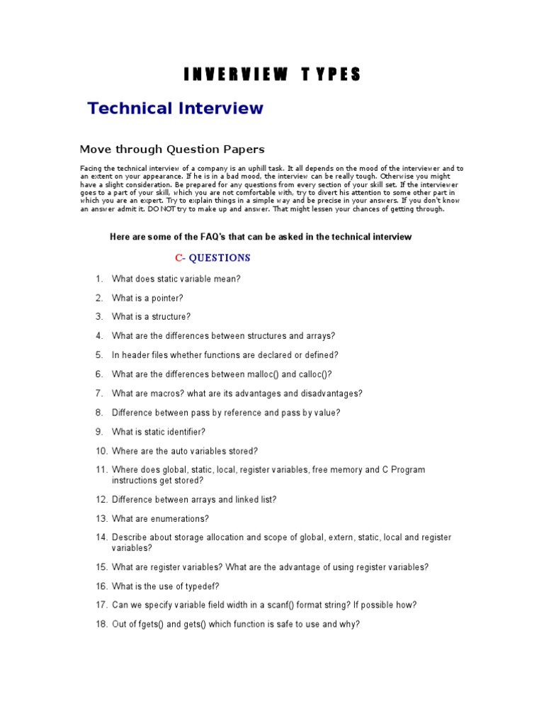 Interview Q And Types Pdf Pointer Computer Programming Java Servlet 9341