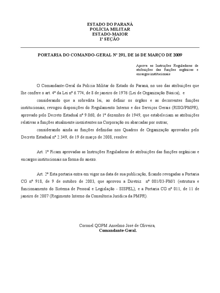 Risg PMPR | PDF | Estatuto | Corporações