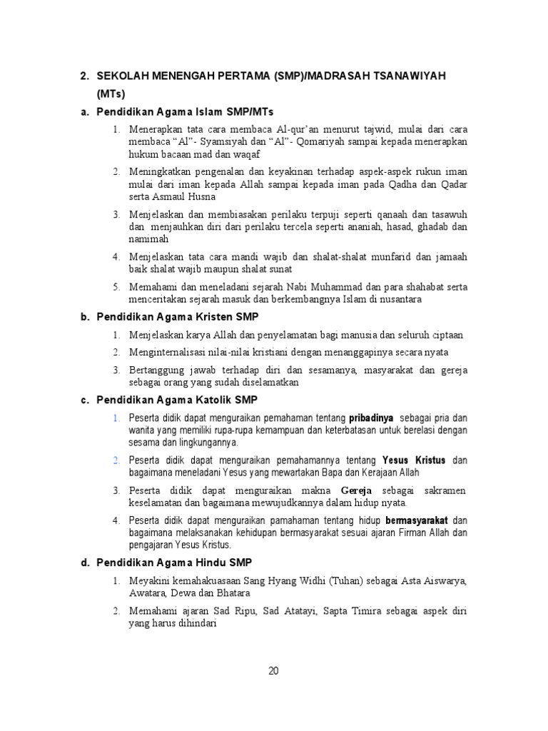 SKL Mapel Smp-Mts | PDF | Ilmu Sosial