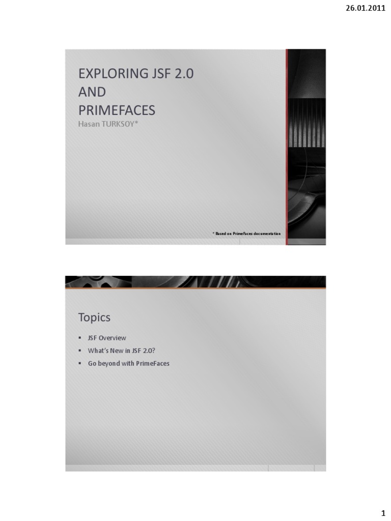 Primefaces | PDF | Java Server Faces | Computing Infrastructure